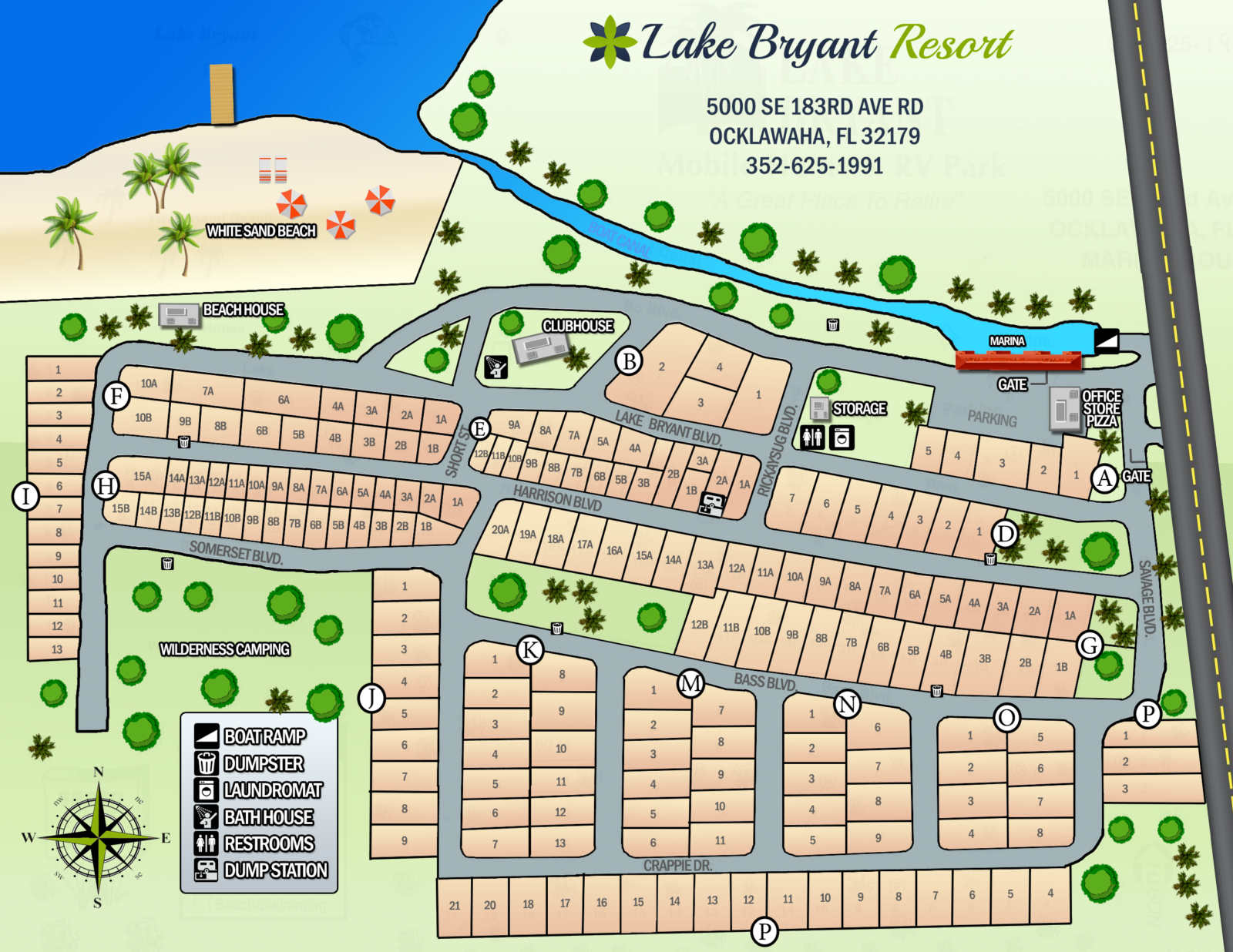 Lake Bryant Map Insights - Lake Bryant Resort